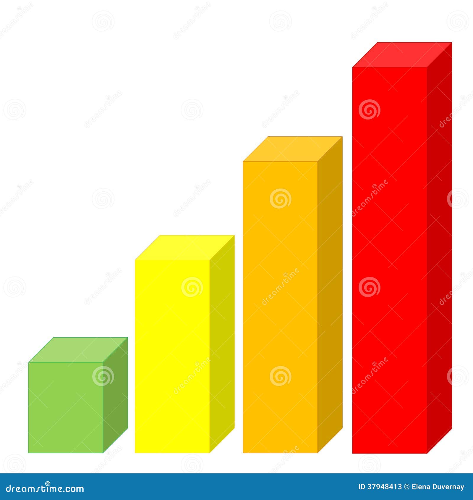 Increasing statistics stock illustration. Illustration of green - 37948413