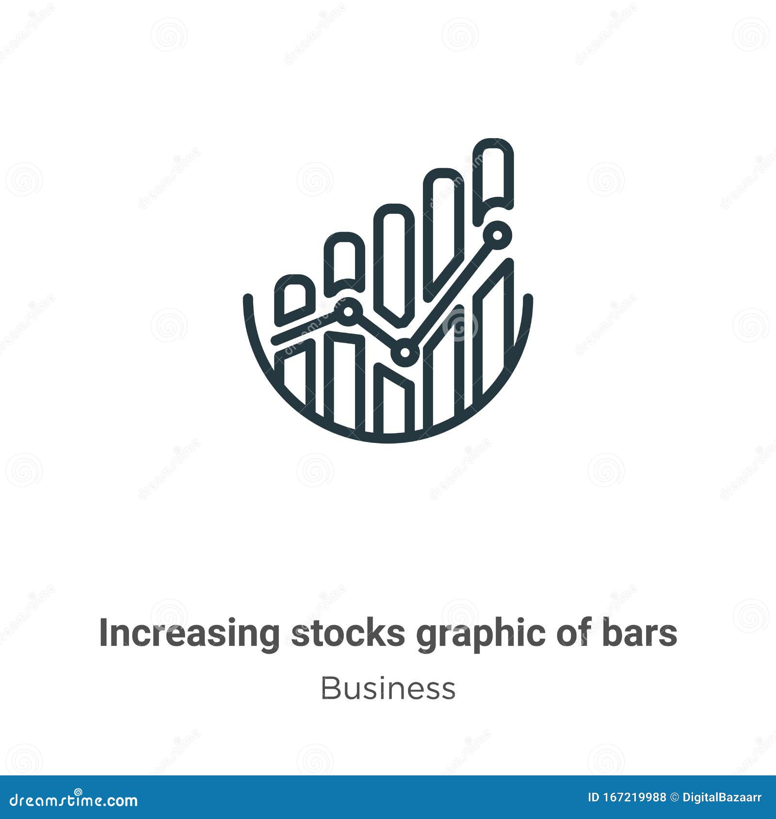 Increasing Stocks Vector Icon On White Background. Flat Vector ... Increasing Stocks Vector Icon On White Background. Flat Vector ...