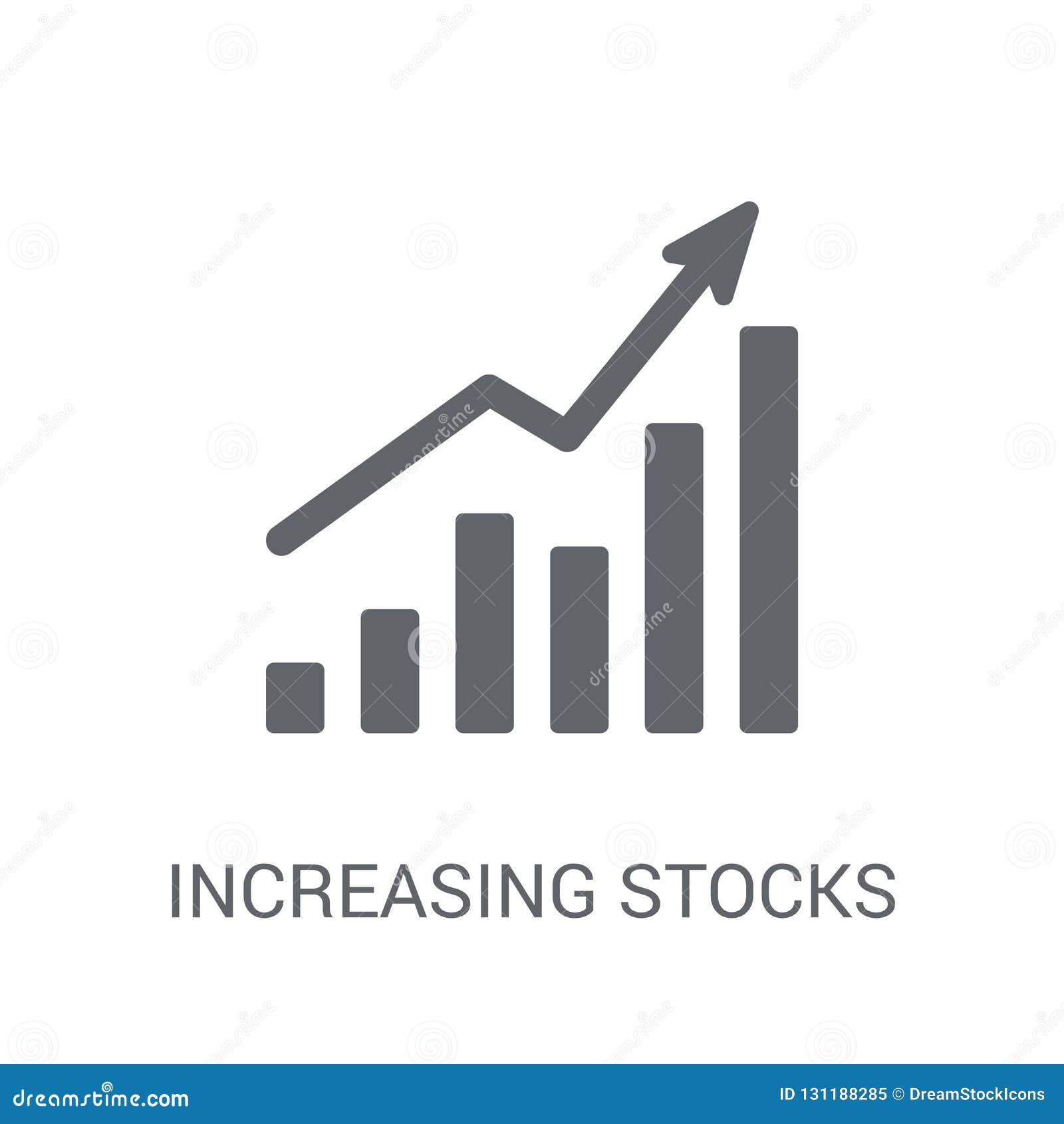 Increasing Stocks Icon. Trendy Increasing Stocks Logo Concept on Stock ... Increasing Stocks Icon. Trendy Increasing Stocks Logo Concept on Stock ...