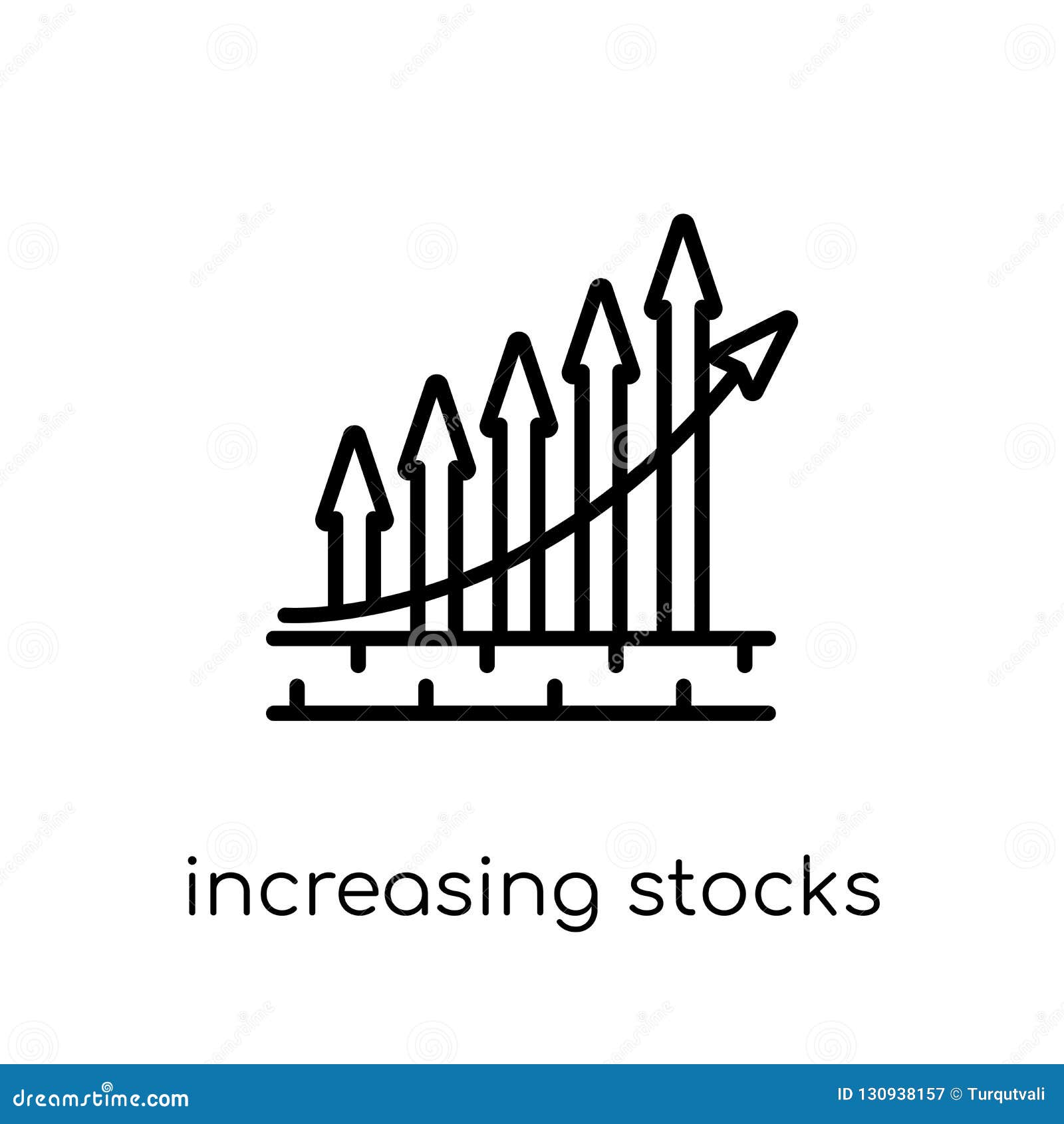 Linear Increasing Stocks Icon From Business And Analytics Outline ... Linear Increasing Stocks Icon From Business And Analytics Outline ...