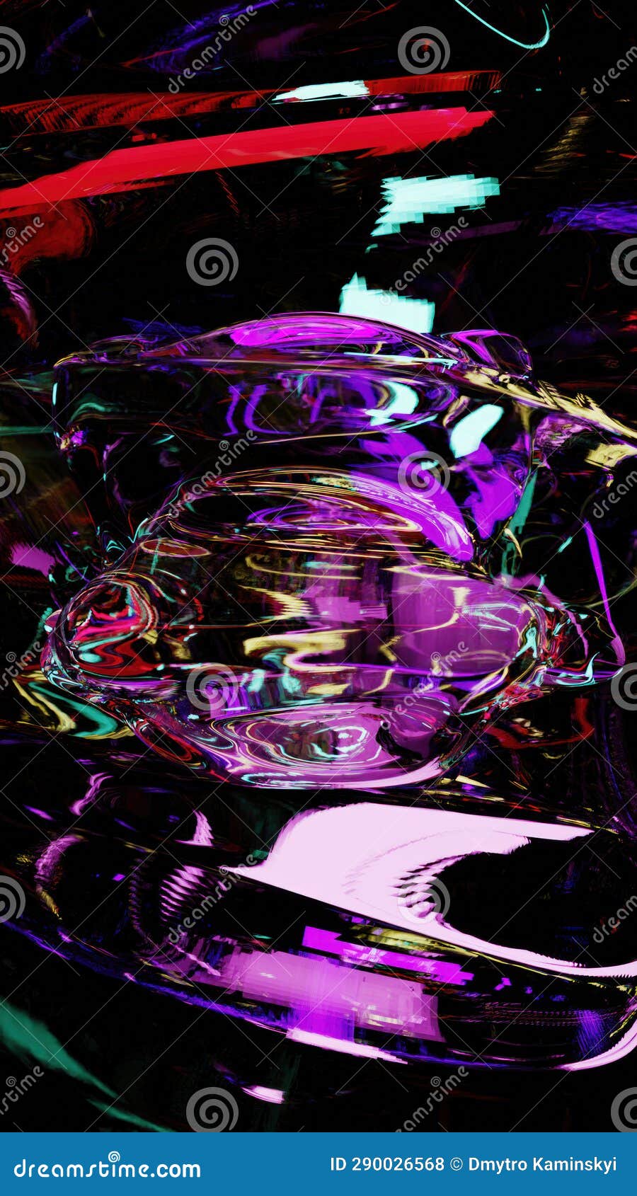 Incredible Abstract Colored Reflections of Light Stock Photo - Image of ...