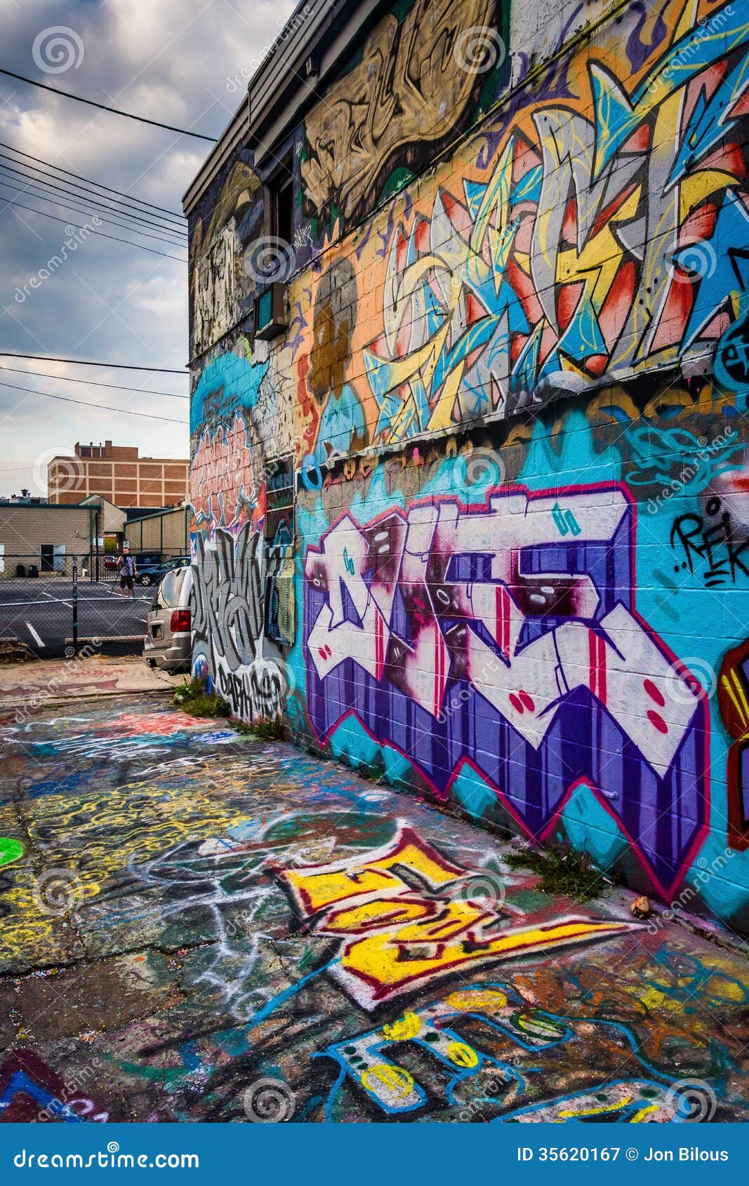 Incredible Artwork in Graffiti Alley, Baltimore, Maryland. Editorial ...