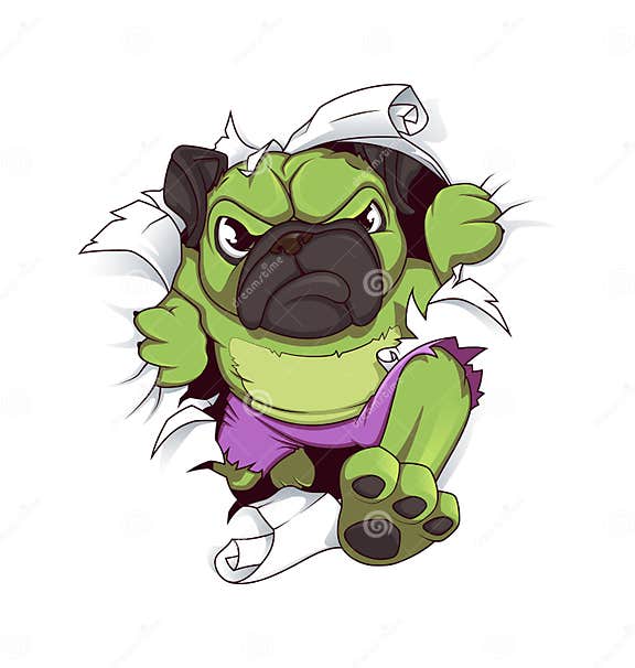 The Incredible Hulk Dog v2 stock vector. Illustration of incrediblehulk ...