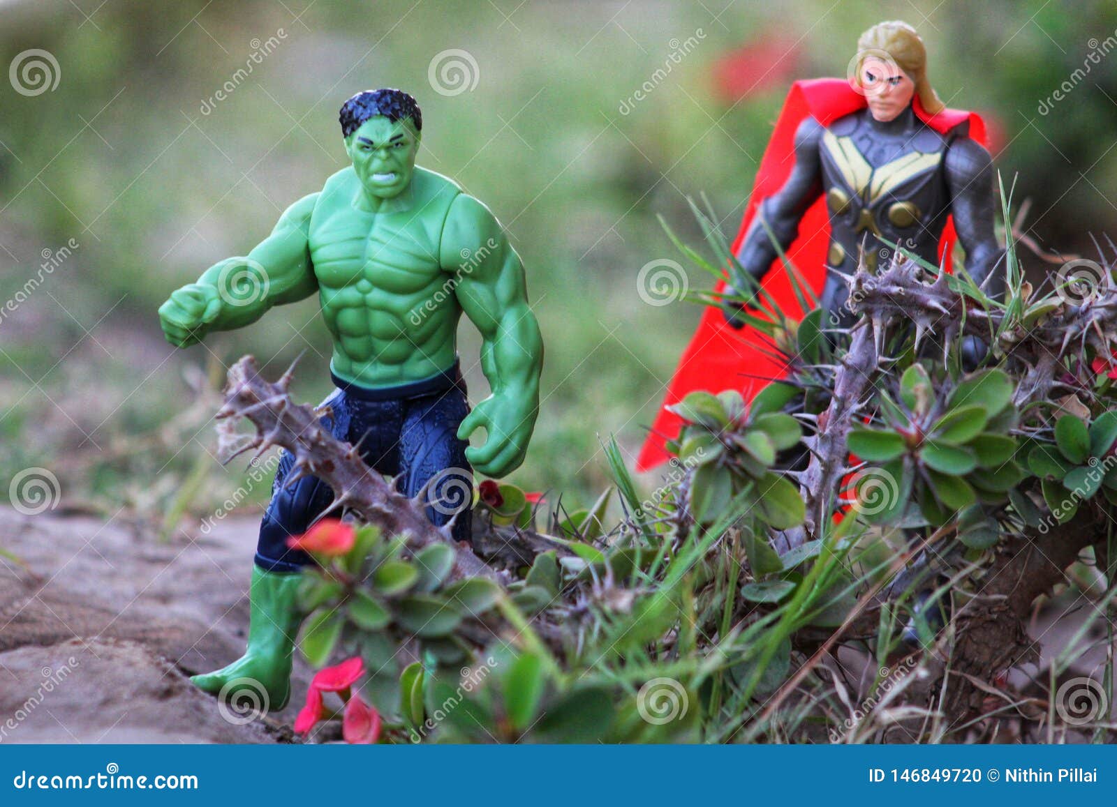 Incredible Hulk & King of Asgard Thor Posing Editorial Image - Image of ...