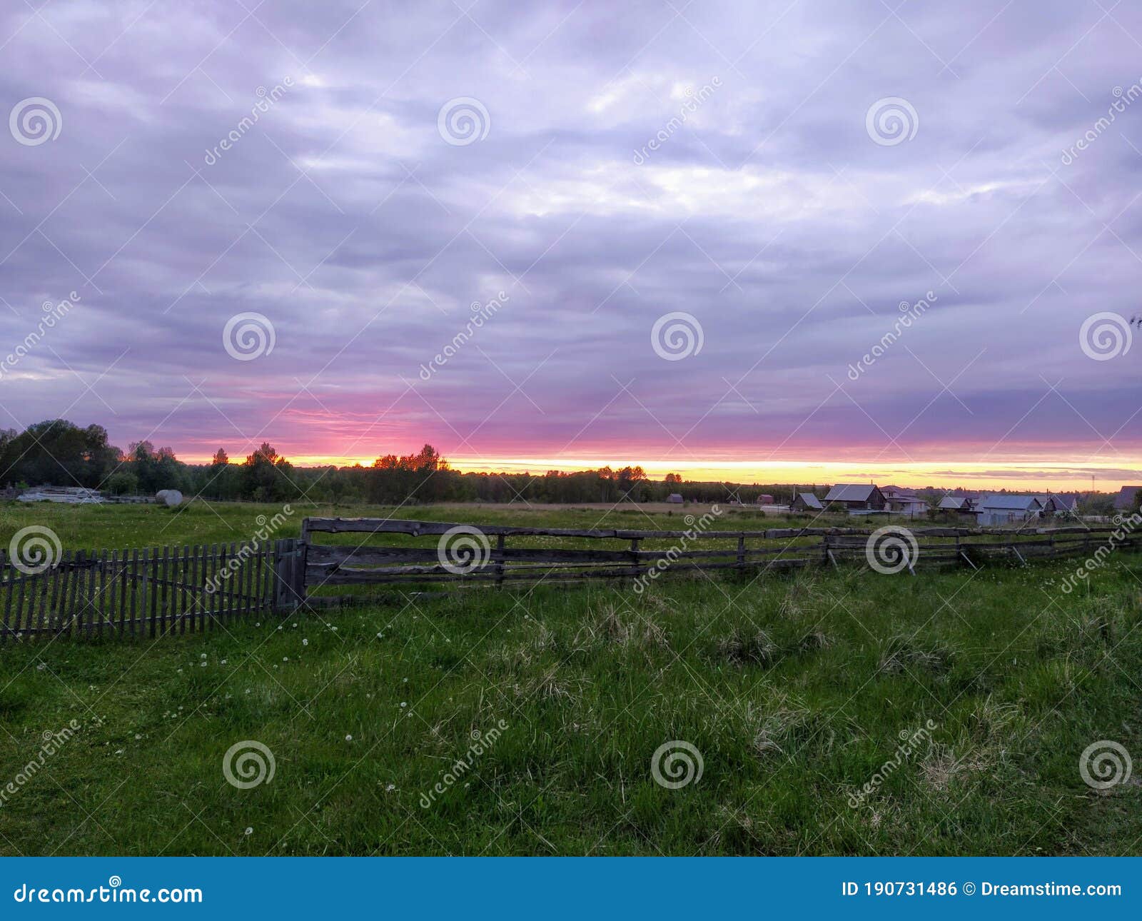 Incredible line of sunset stock photo. Image of landscape - 190731486