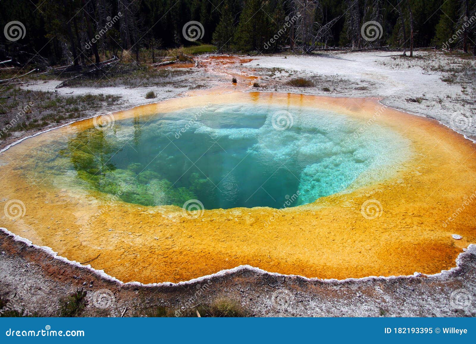The Incredible Morning Glory Pool Stock Image - Image of incredible ...