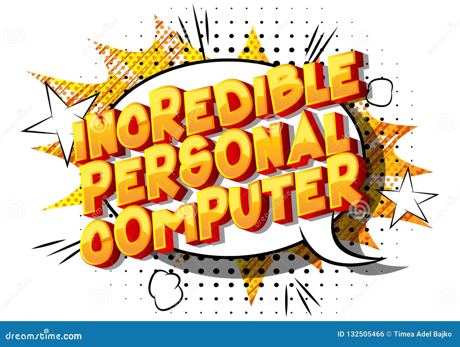 Incredible Personal Computer - Comic Book Style Words Stock Vector ...