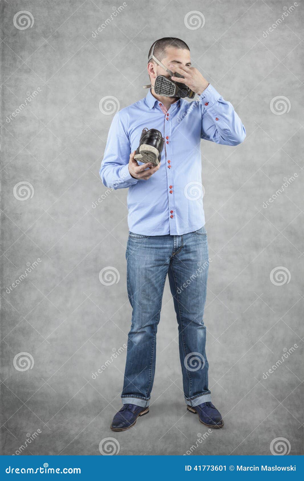 An Incredible Stench of the Shoe Stock Image - Image of nose, feet ...