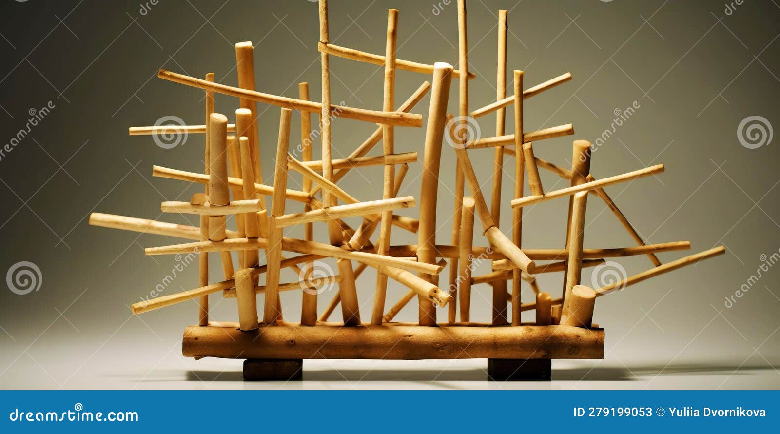 Incredible Structure Made of Sticks. Zen Mediation Concept Stock ...