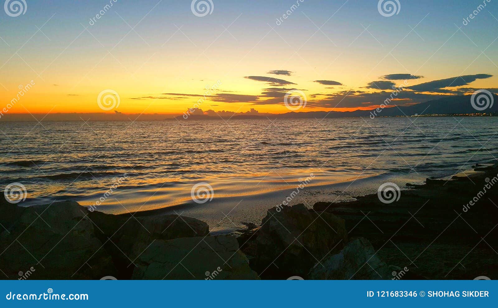 INCREDIBLE SUNSET stock photo. Image of clouds, sunset - 121683346