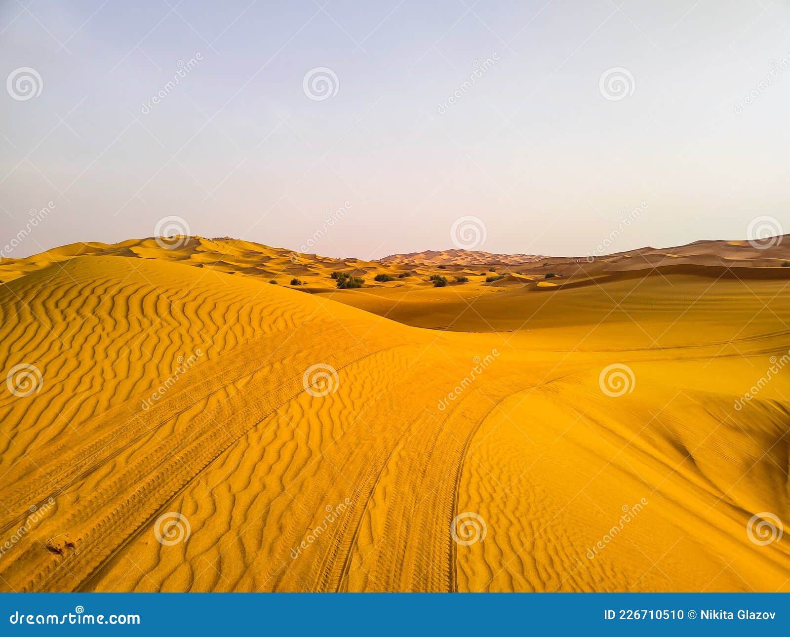Incredible View from Desert Stock Photo - Image of dubai, dunes: 226710510