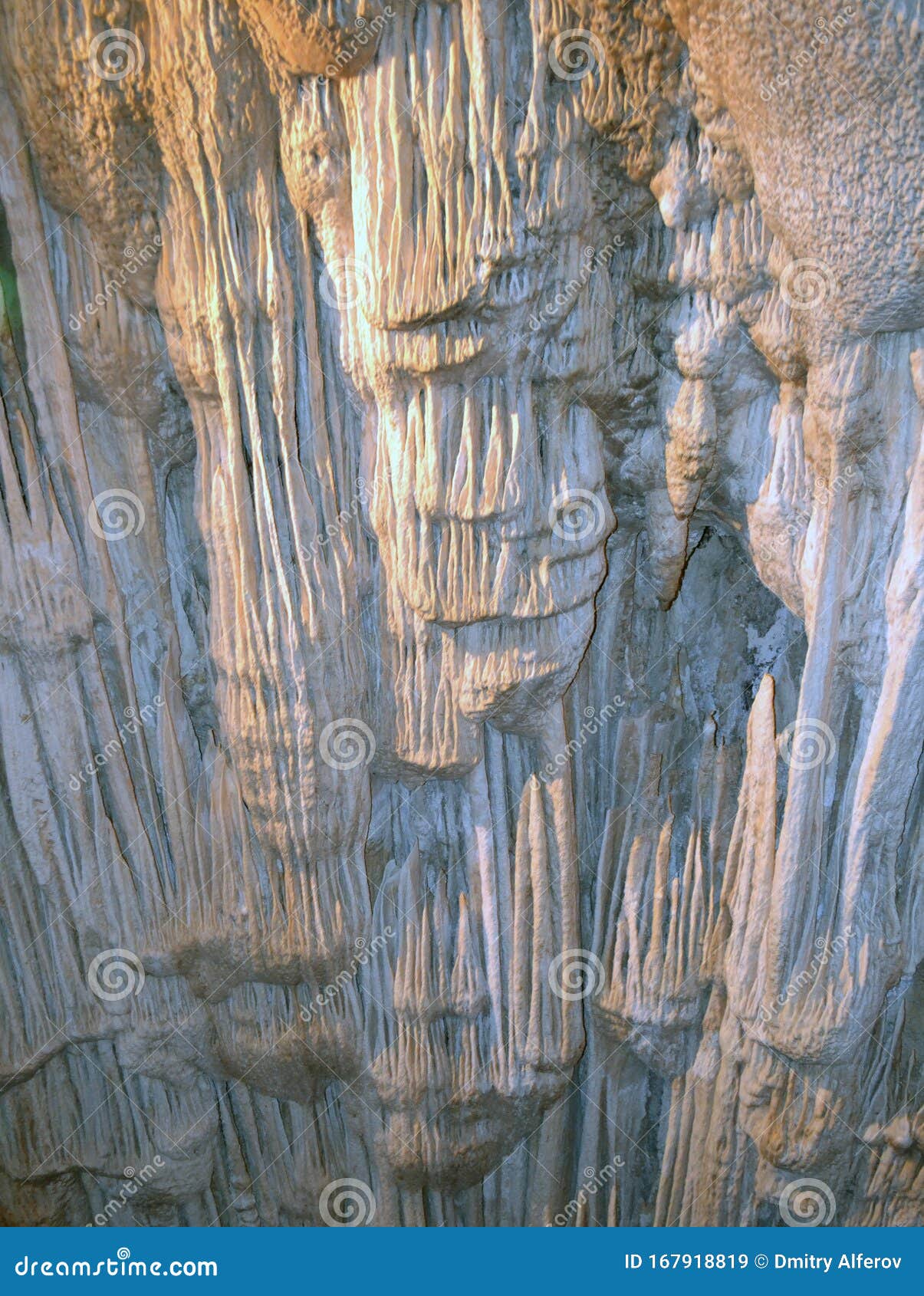 Incredible View of Stalactites Deep in Earth Stock Image - Image of ...