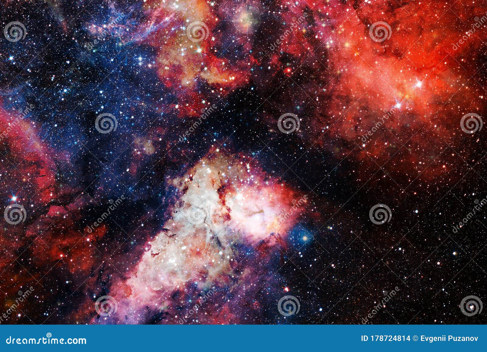 Incredibly Beautiful Galaxy in Outer Space Stock Photo - Image of ...