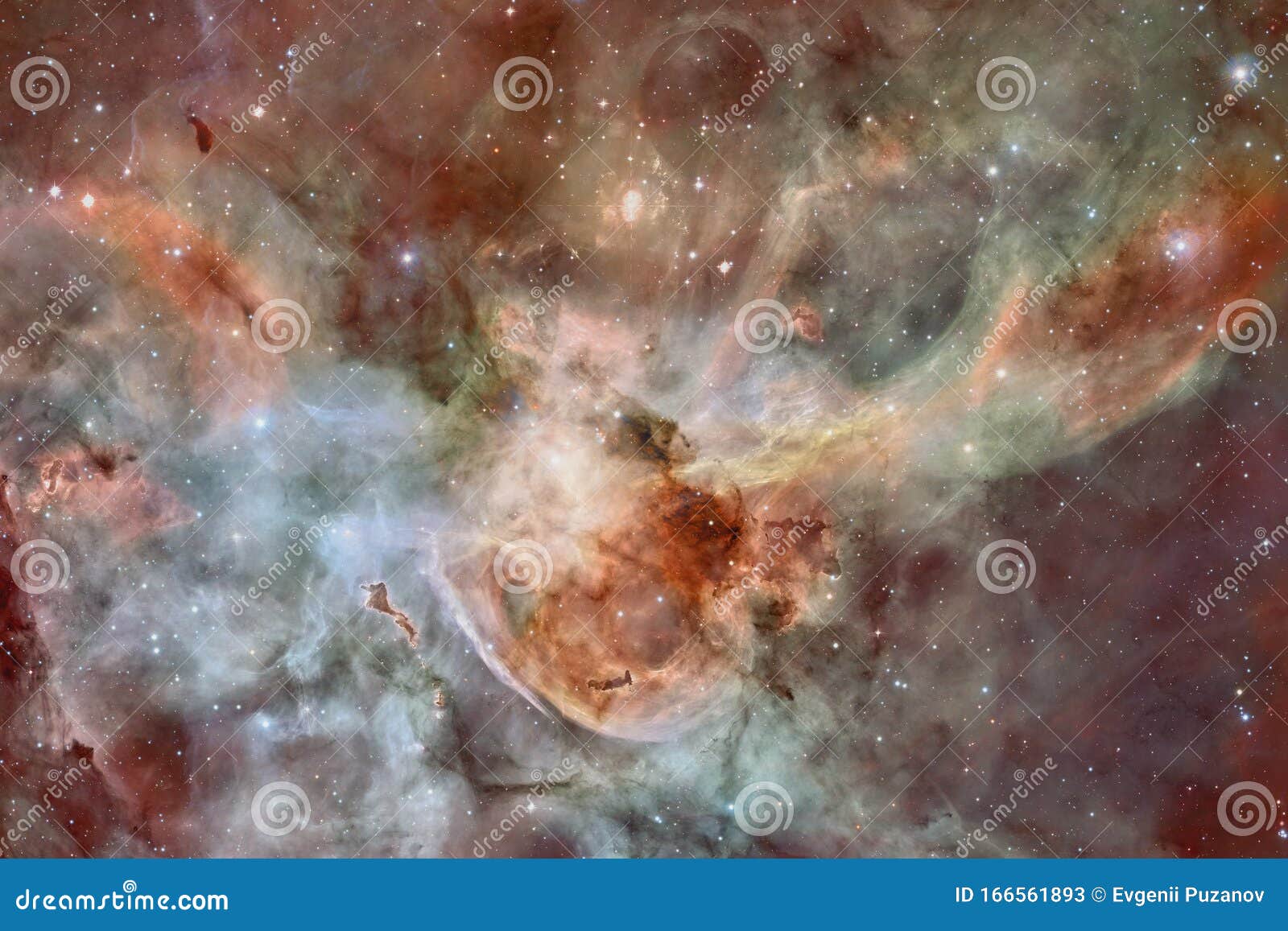 Incredibly Beautiful Galaxy in Outer Space Stock Image - Image of comet ...
