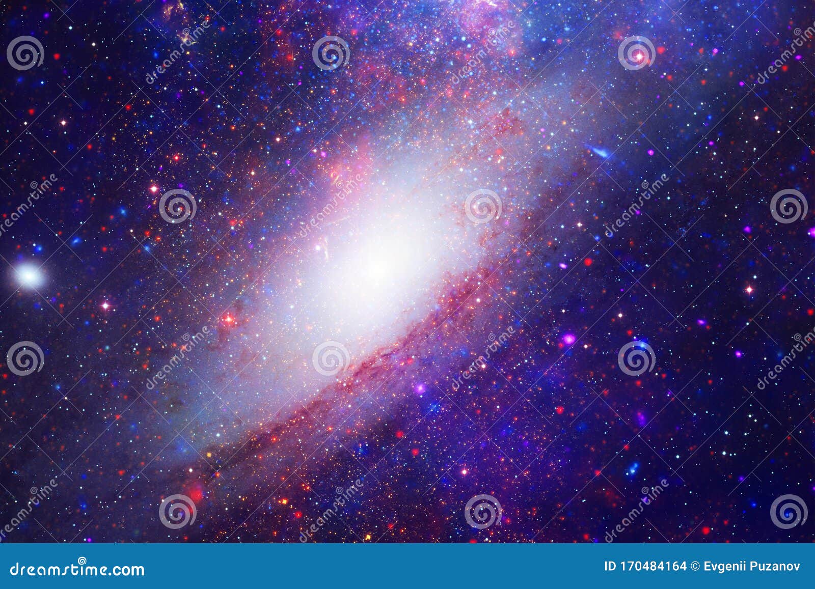 Incredibly Beautiful Galaxy in Outer Space Stock Photo - Image of ...