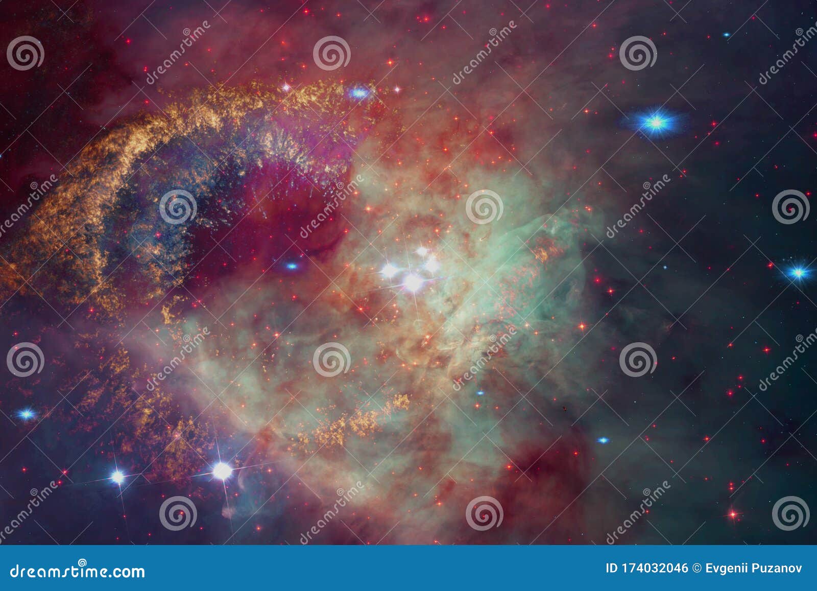 Incredibly Beautiful Galaxy in Outer Space Stock Photo - Image of ...