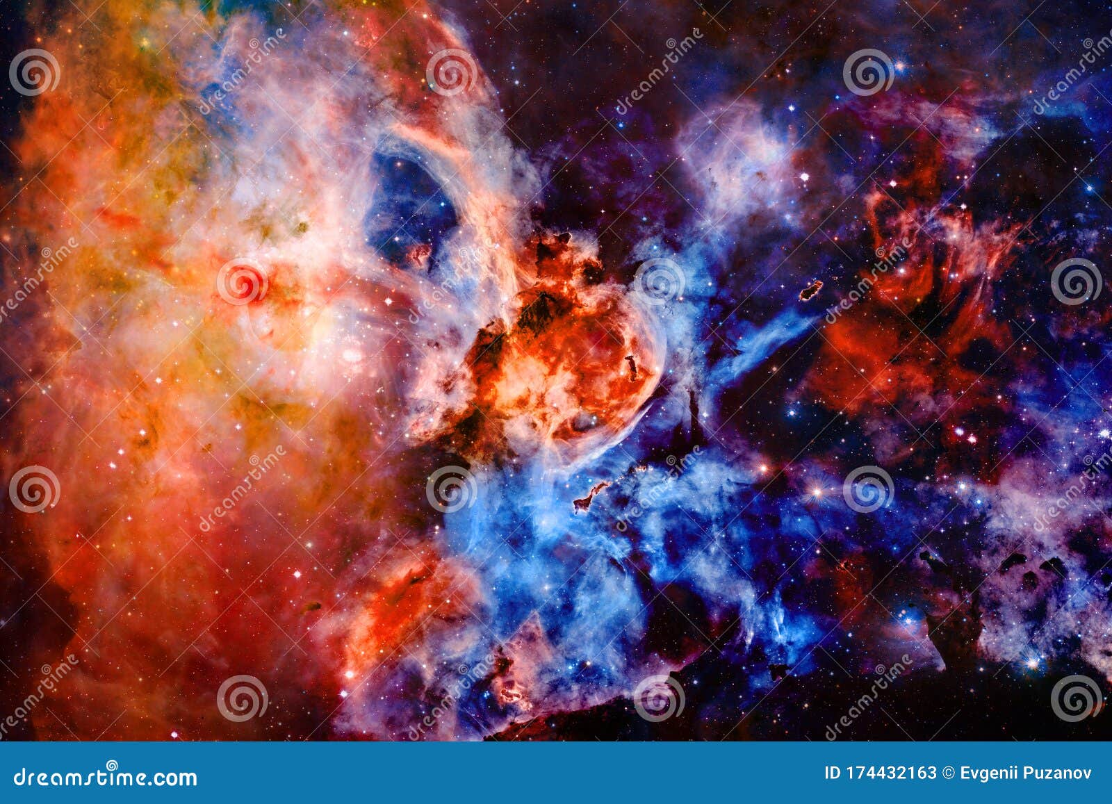 Incredibly Beautiful Galaxy in Outer Space Stock Image - Image of ...