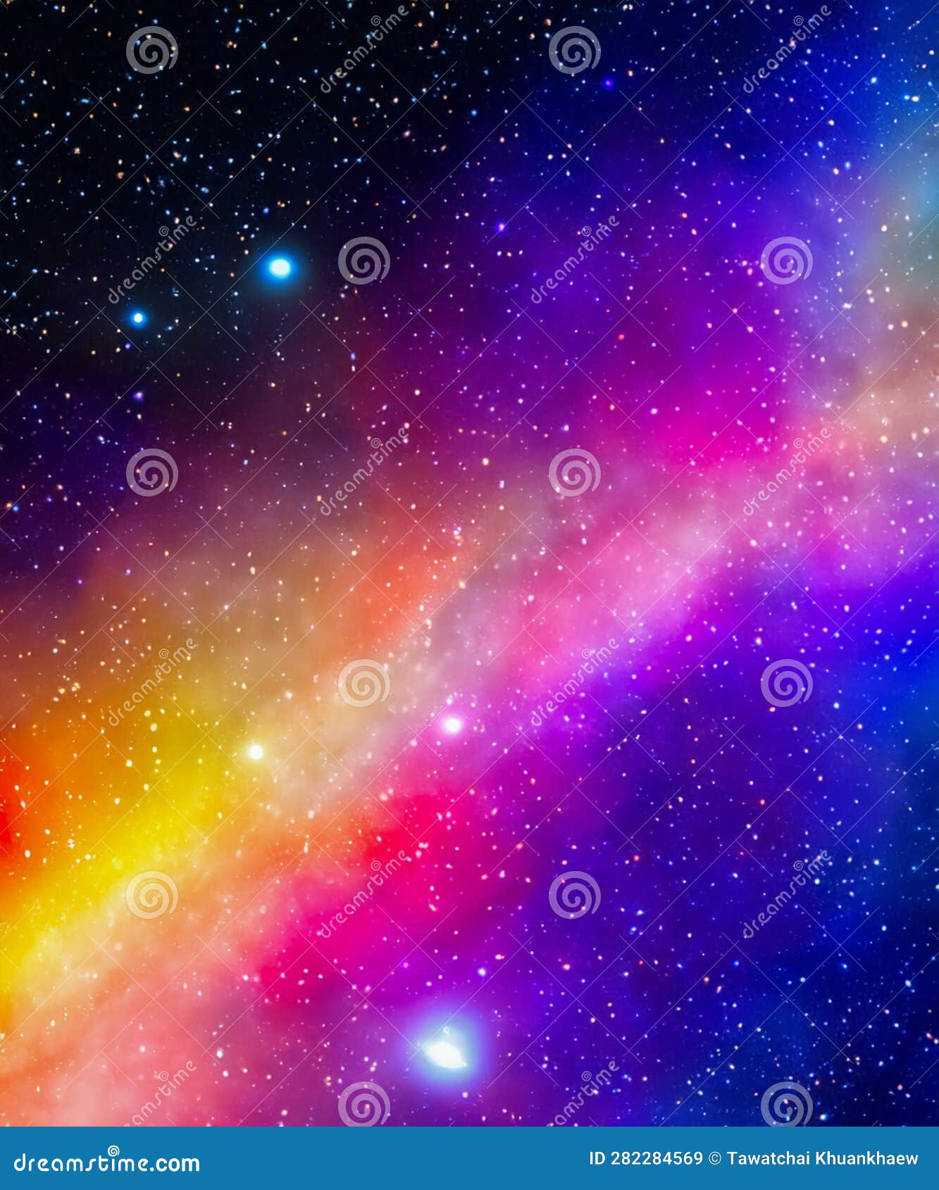 Incredibly Beautiful Galaxy in Outer Space. Nebula Night Starry Sky in ...