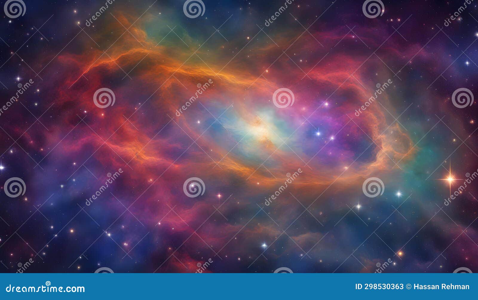 Incredibly Beautiful Galaxy In Outer Space. Nebula Night Starry Sky In ...