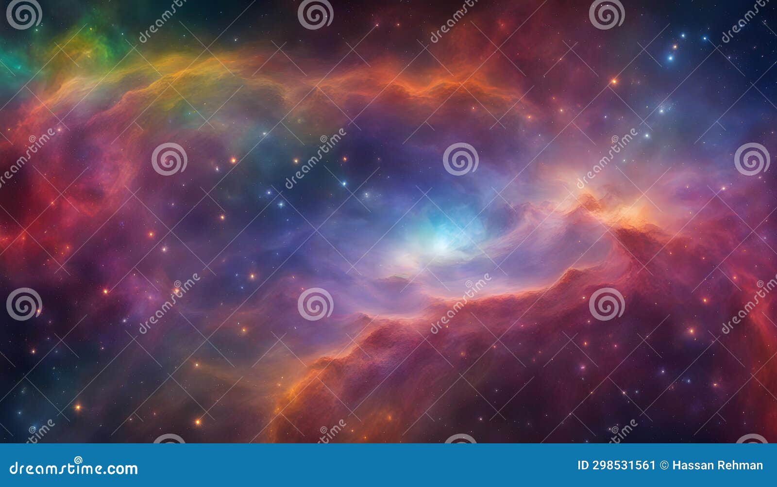 Incredibly Beautiful Galaxy in Outer Space. Nebula Night Starry Sky in ...