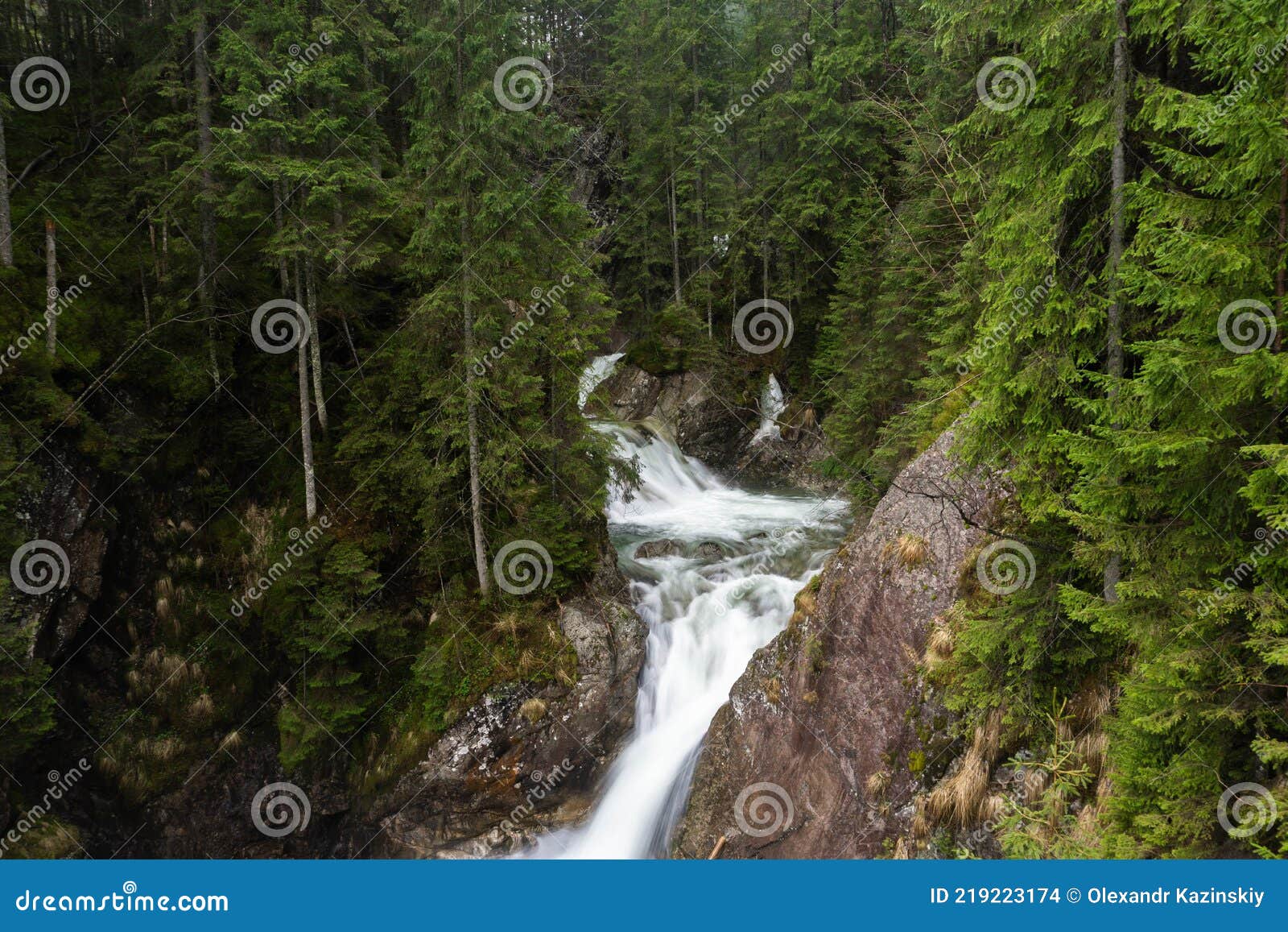 Incredibly Beautiful Powerful Waterfall in the Mountains, Incredible ...