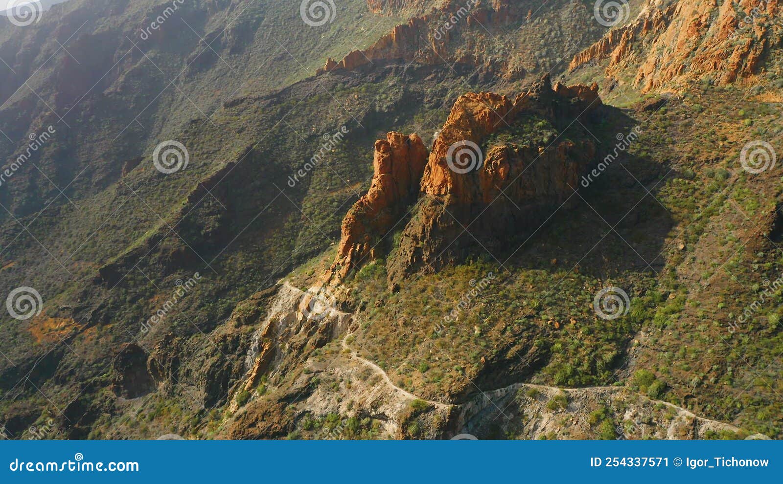 Incredibly Beautiful Sharp Cliffs in the Light of the Setting Sun ...