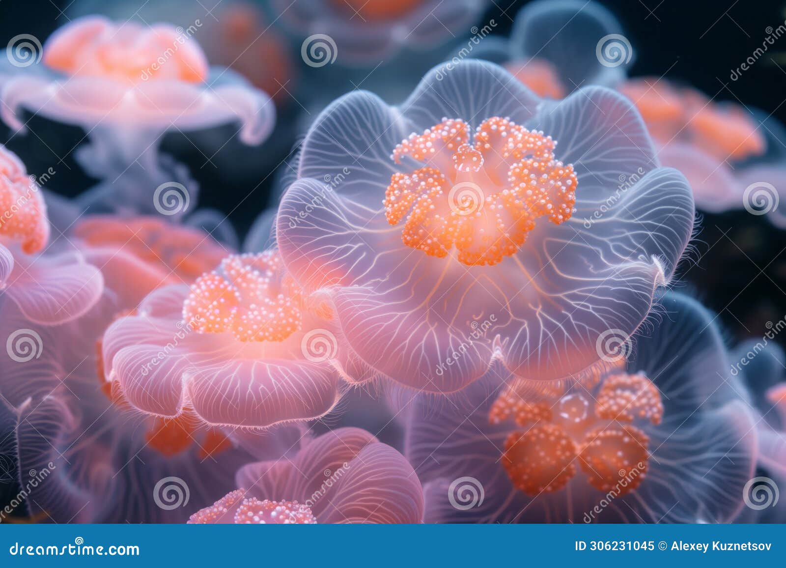 Incredibly Superb Colorful Polyps at the Bottom of the Sea Stock ...