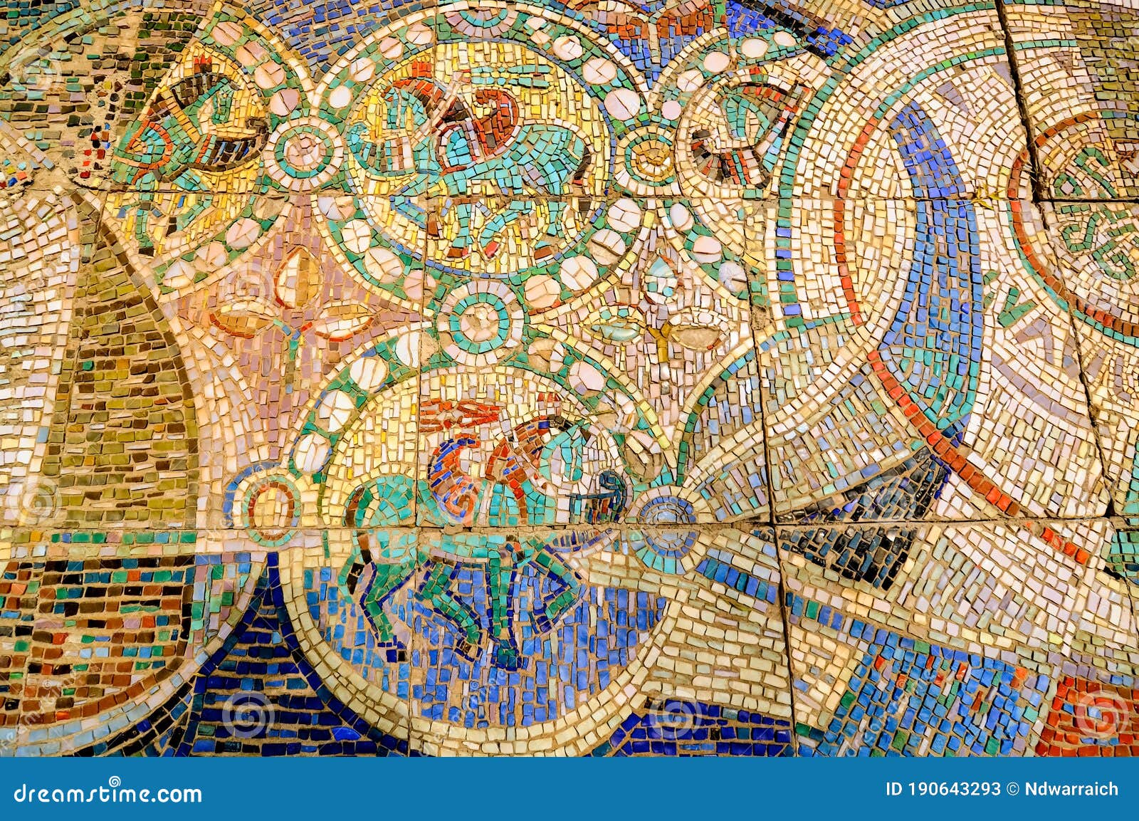 Incrideble Mosaic Art Pattern in the Samarkand Editorial Stock Photo ...