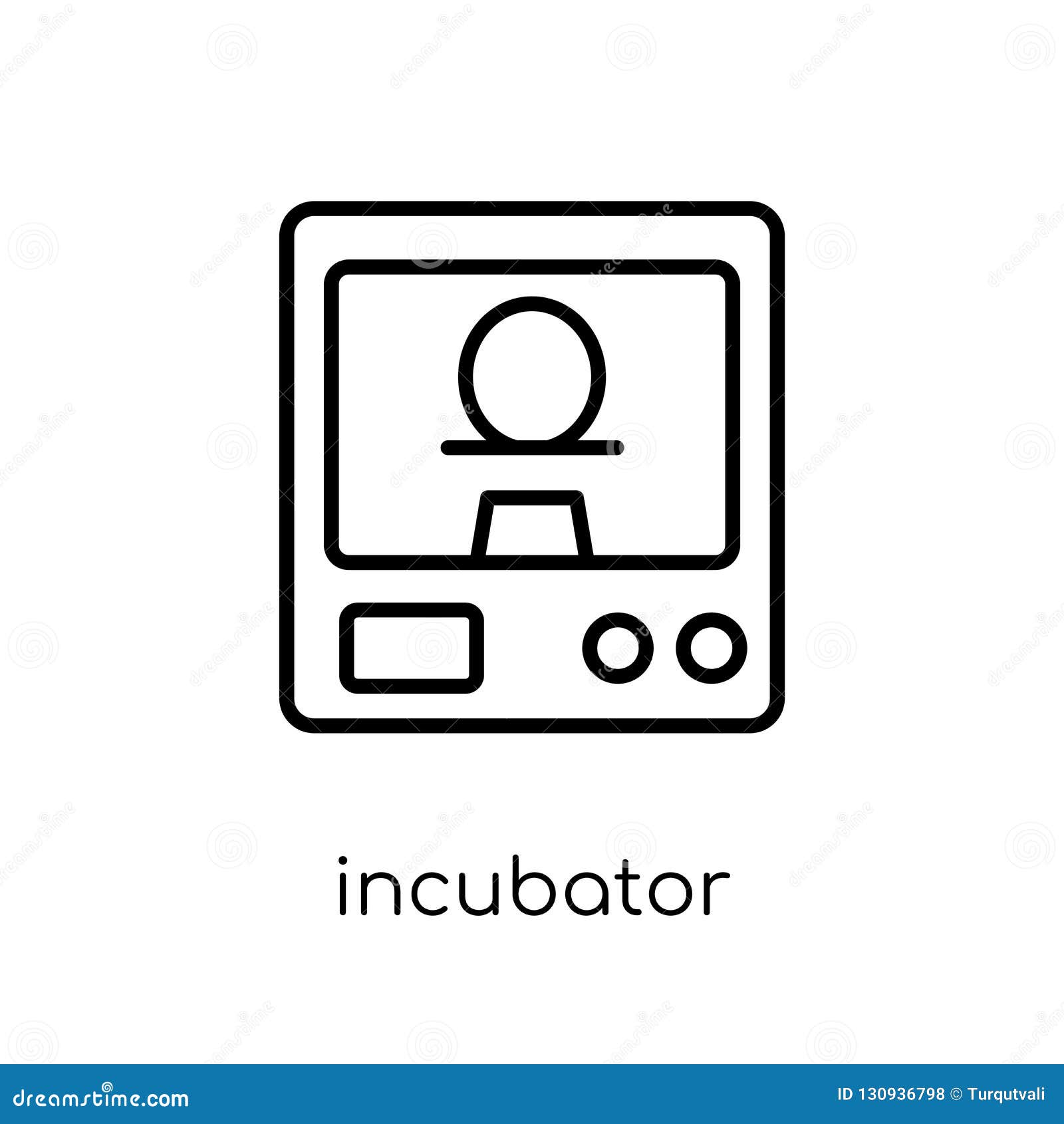 Incubator Icon. Trendy Modern Flat Linear Vector Incubator Icon Stock ...