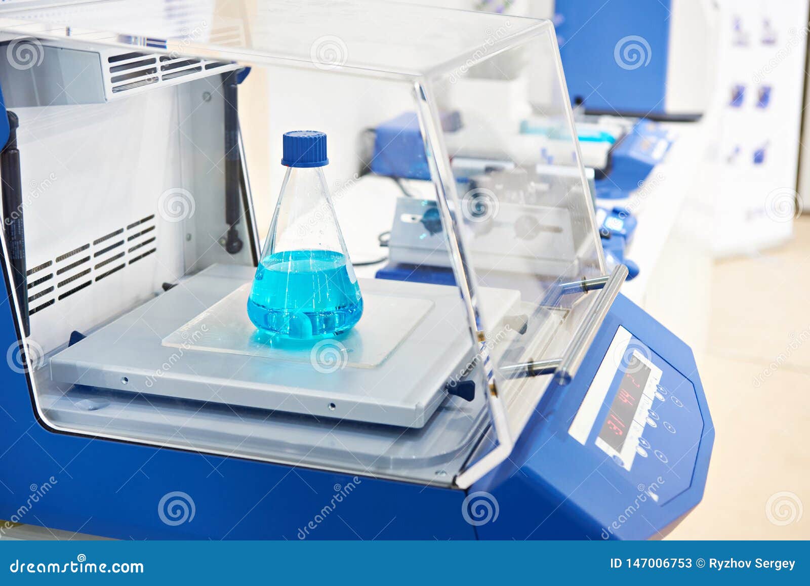 Incubator Shaker in Chemical Laboratory Stock Image - Image of ...