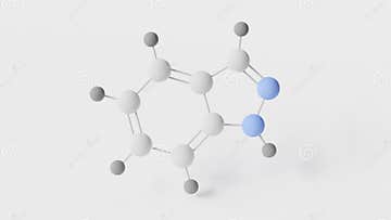 Indazole Molecule 3d, Molecular Structure, Ball and Stick Model ...