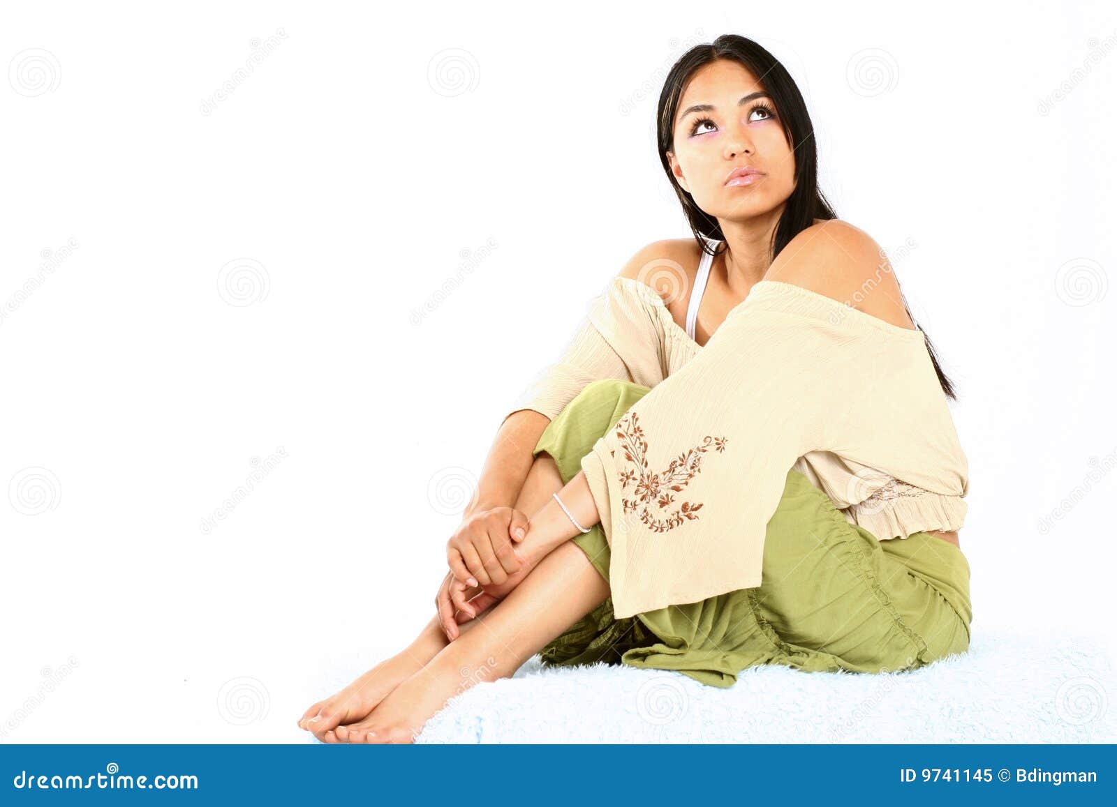 Indecisión imagen de archivo. Imagen de pies, fondo, muchacha - 9741145