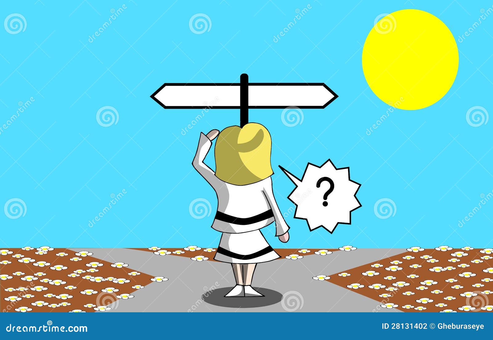 Indecision stock illustration. Illustration of idea, business - 28131402