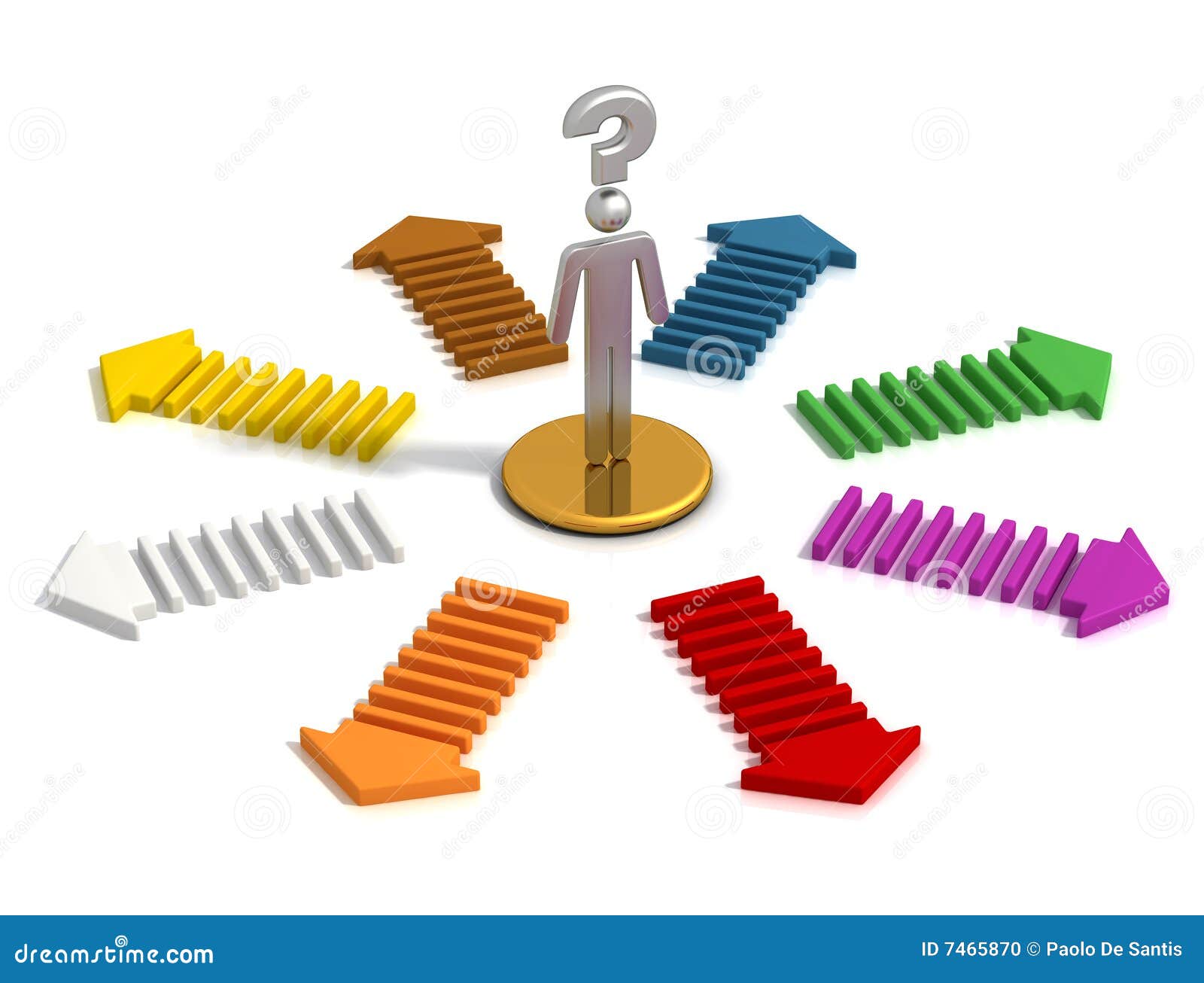 Indecision stock illustration. Illustration of difficulty - 7465870