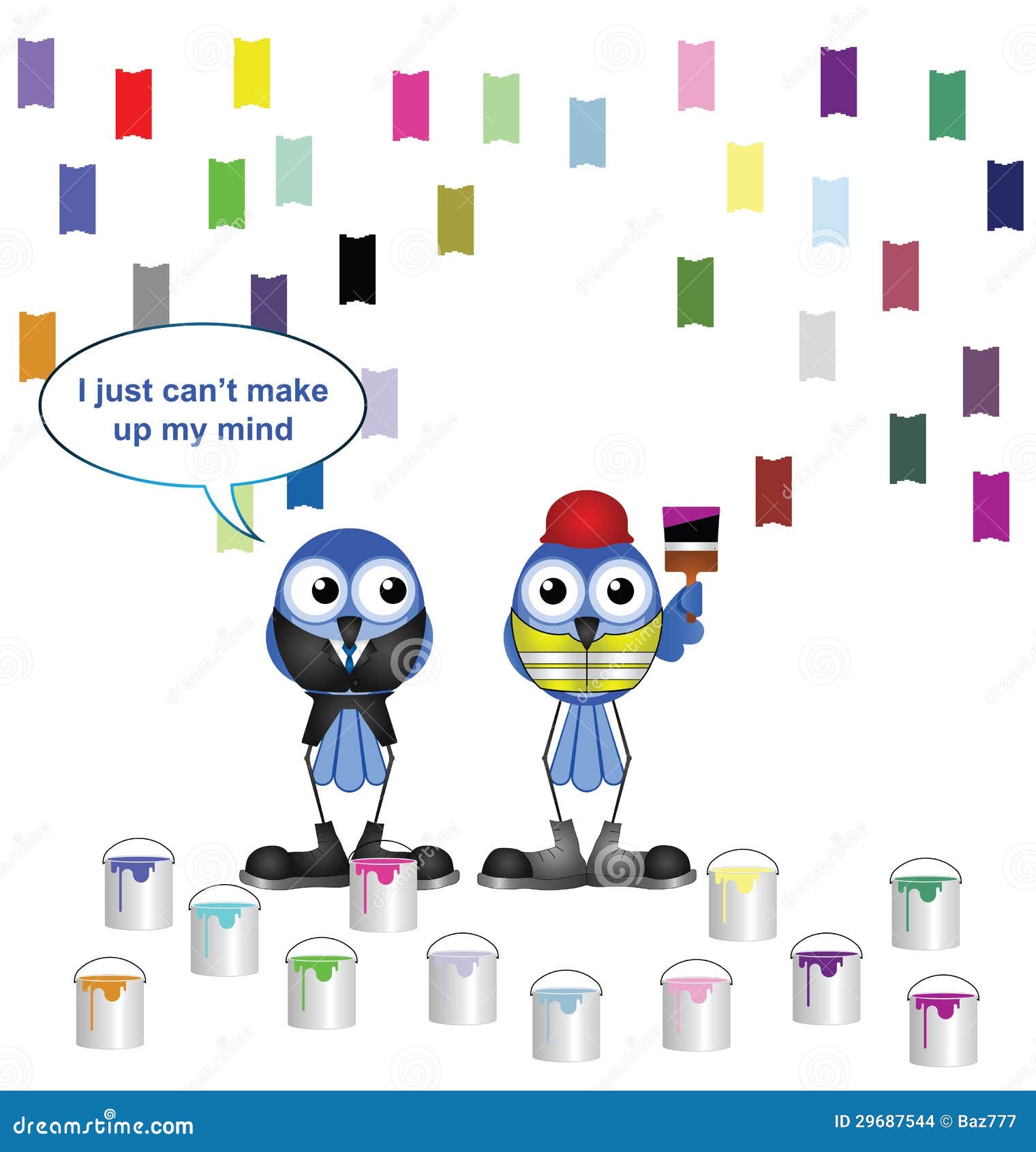 Indecisive customer stock vector. Illustration of tradesman - 29687544