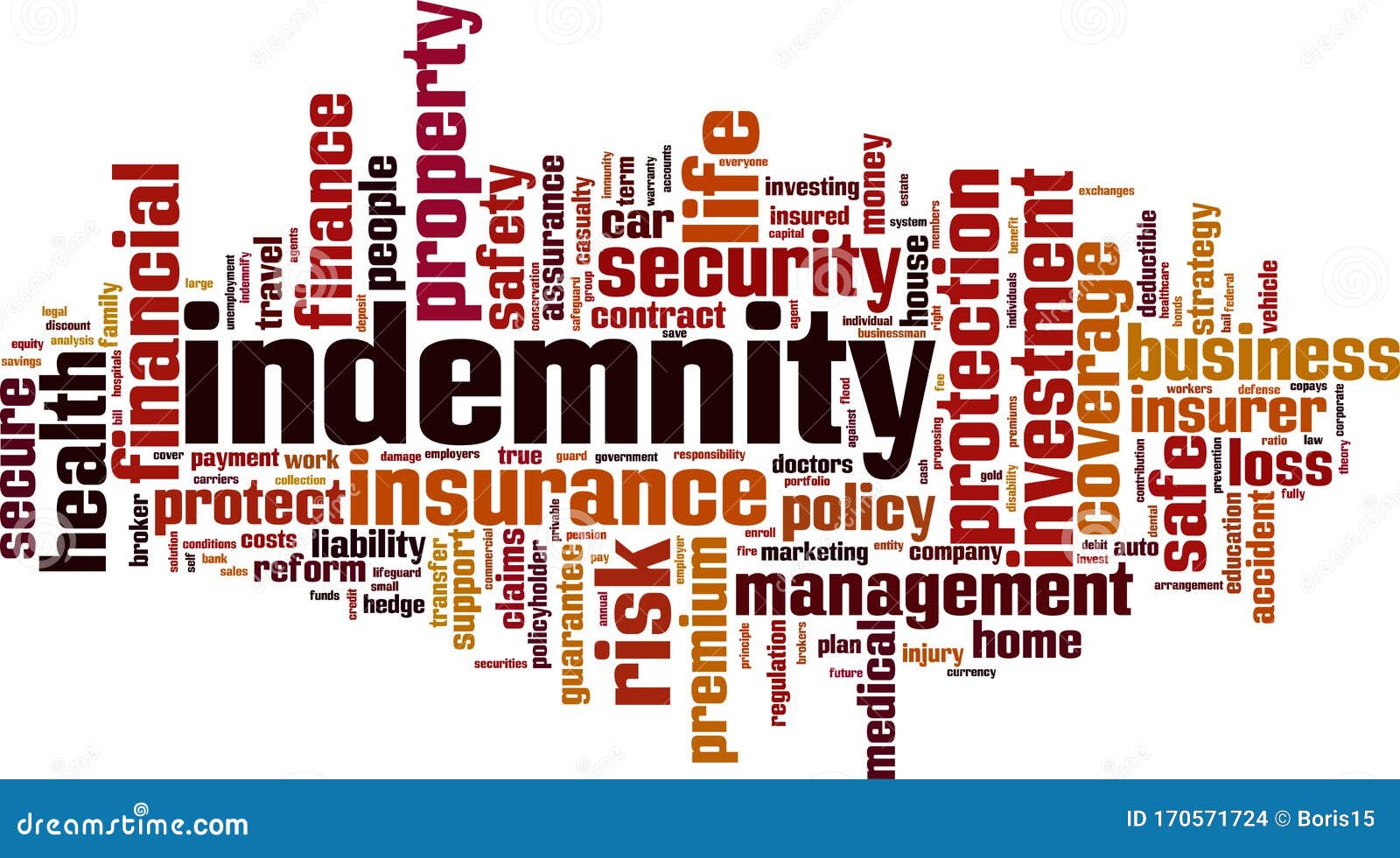 Indemnity Word Cloud Concept Stock Vector - Illustration of guarantee ...