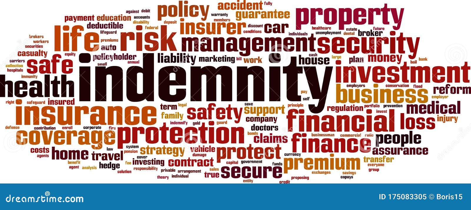 Indemnity Word Cloud Concept Stock Vector - Illustration of indemnity ...