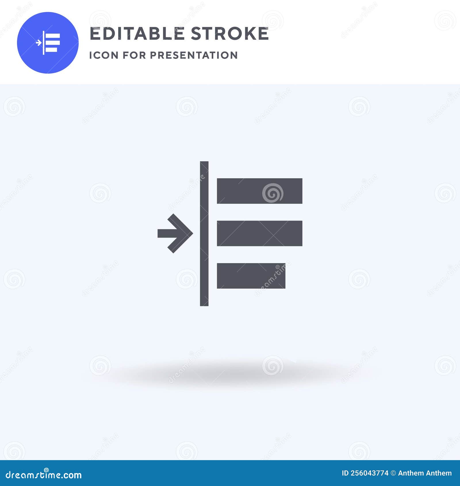 Indent Icon Vector, Filled Flat Sign, Solid Pictogram Isolated on White, Logo Illustration ...