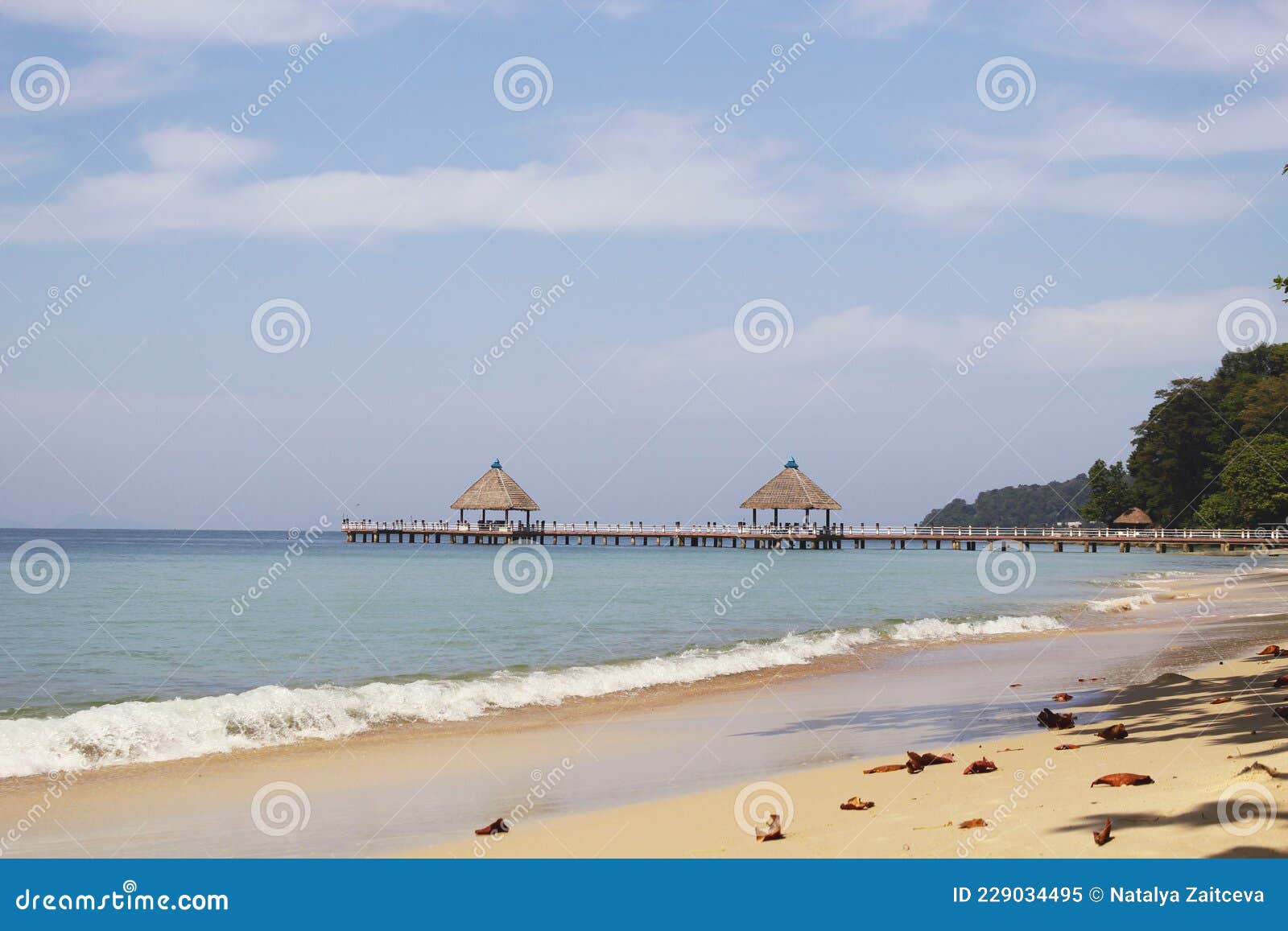 Independence Beach, Cambodia Stock Image - Image of pier, beach: 229034495