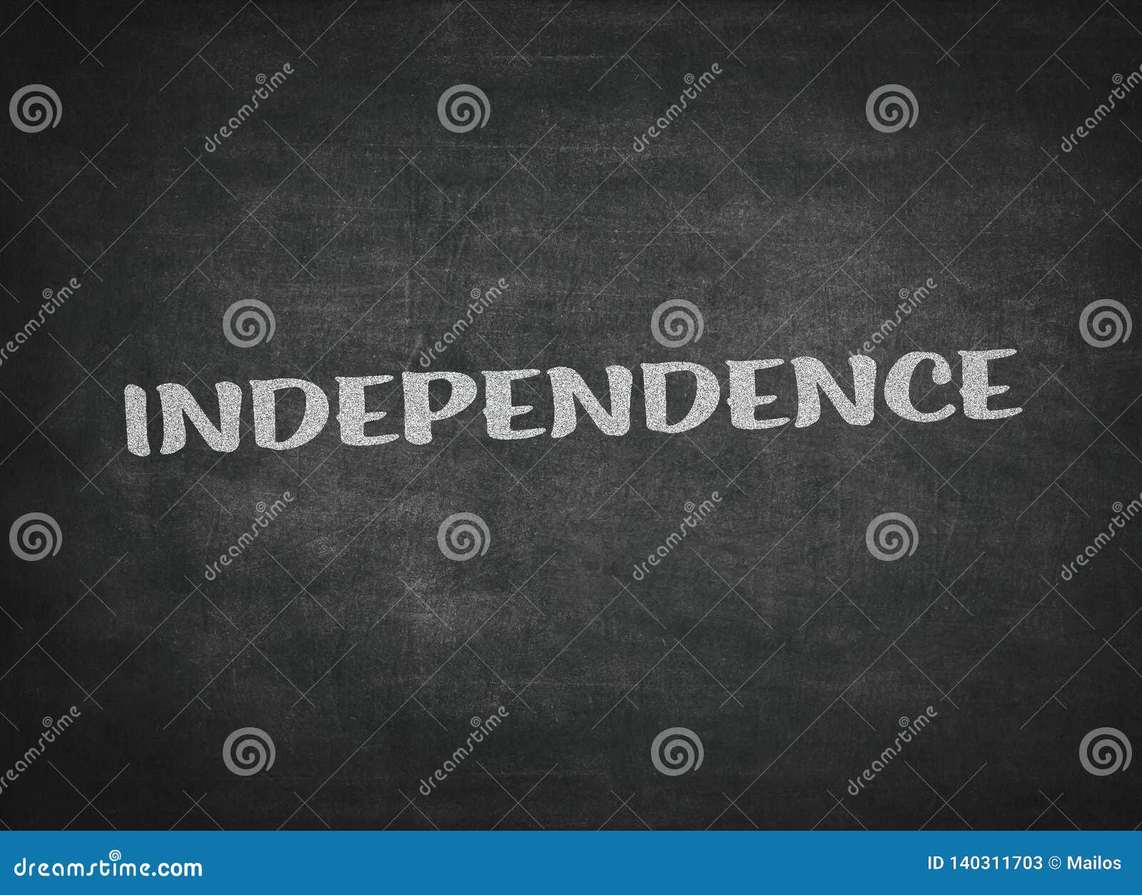 Independence Concept Word on a Blackboard Background Stock Image ...