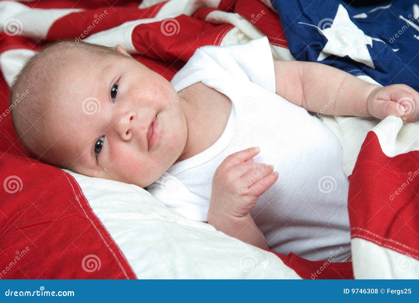 Independence Day stock photo. Image of flag, baby, happy - 9746308