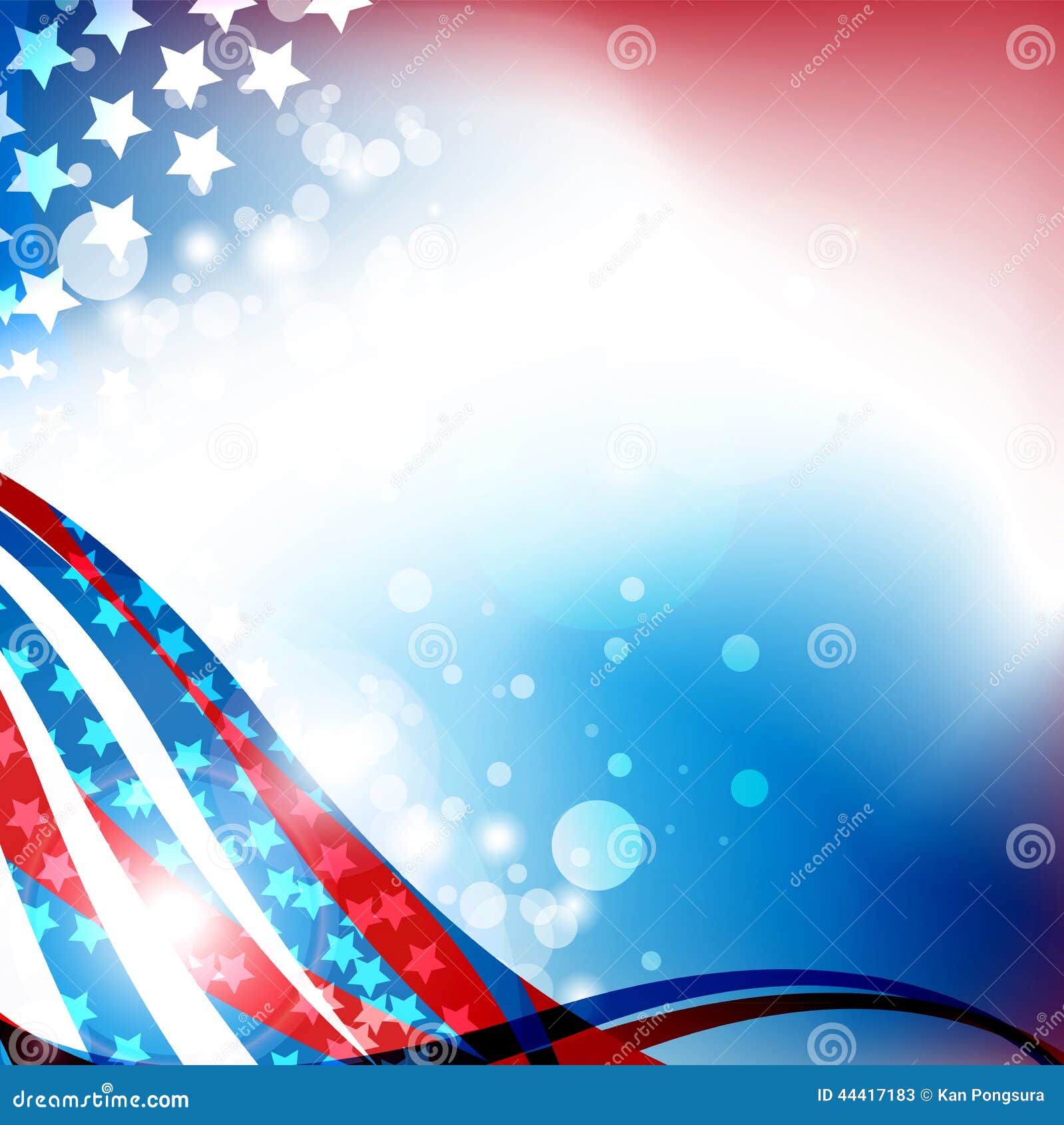 Independence Day Abstract Background Stock Vector - Illustration of ...