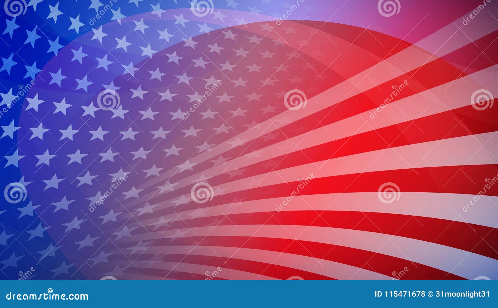 Independence Day Abstract Background Stock Vector - Illustration of ...
