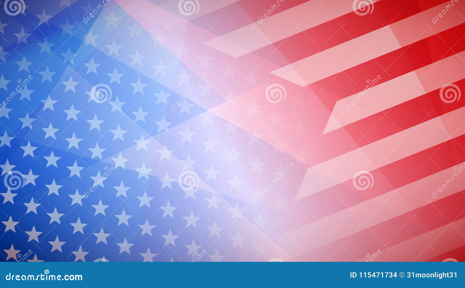 Independence Day Abstract Background Stock Vector - Illustration of ...