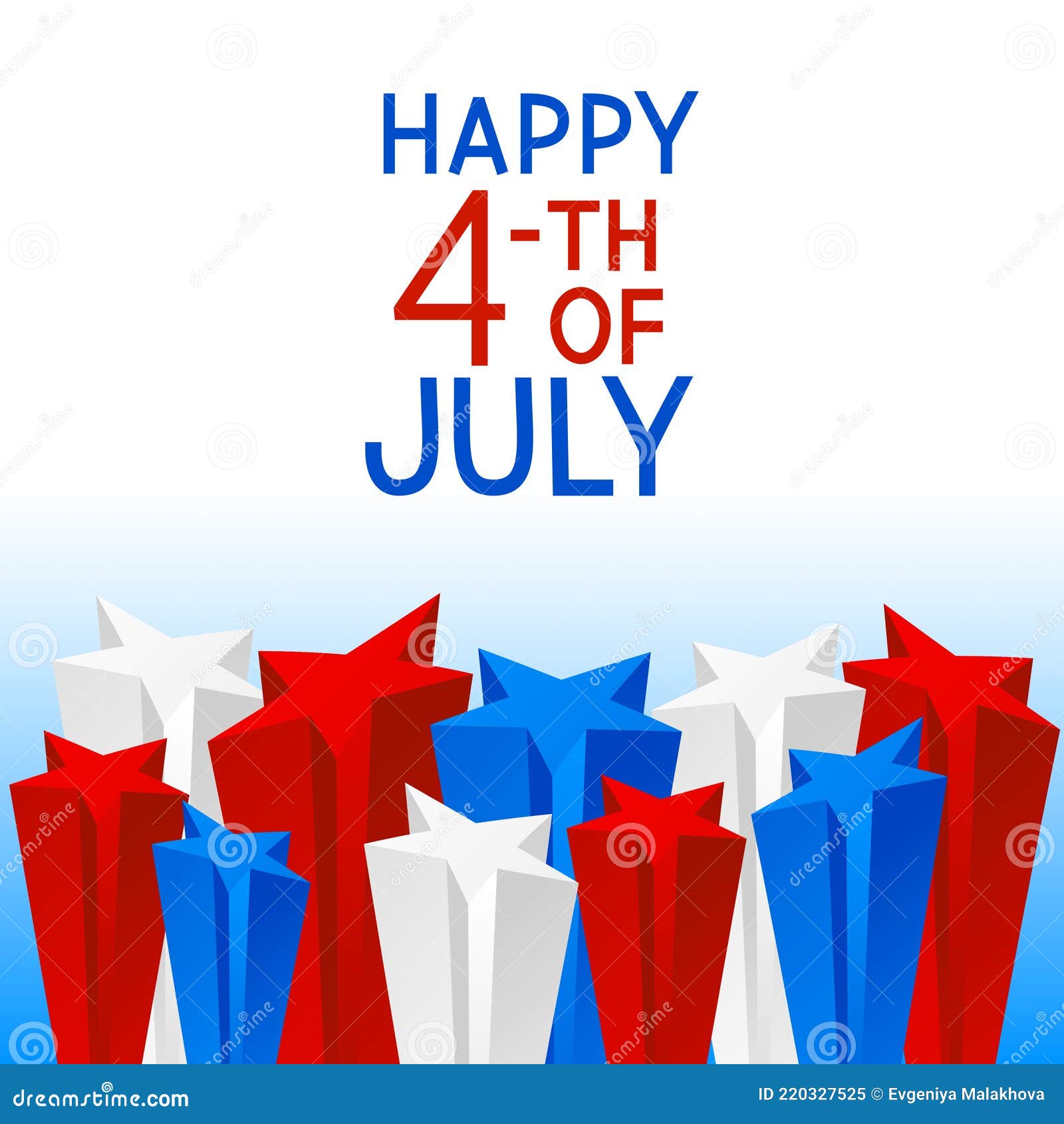 Independence Day Background with Starry Abstract Border for Your Design ...