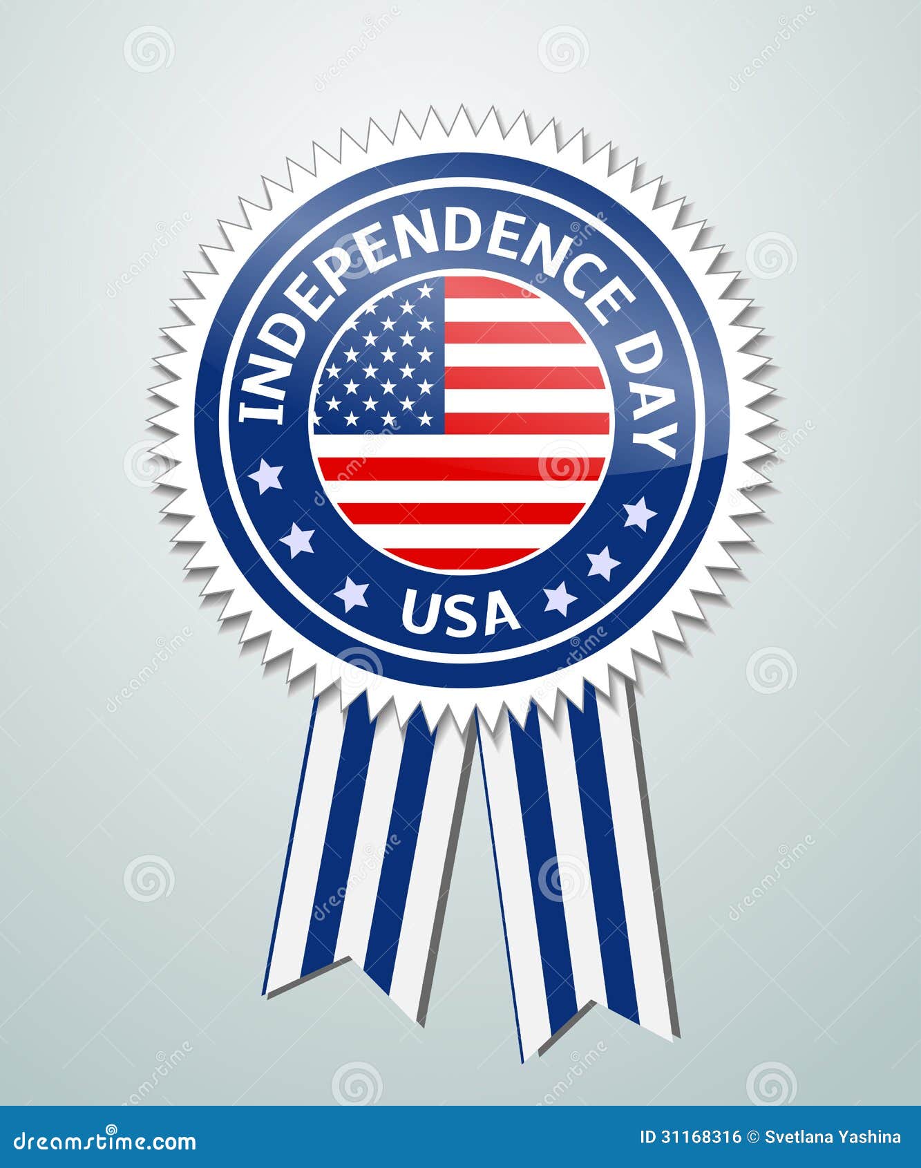 Independence day badge stock vector. Illustration of patriotic - 31168316