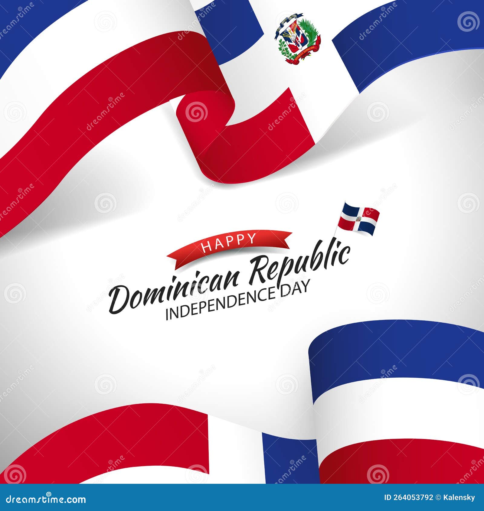 Independence Day in the Dominican Republic Stock Illustration ...