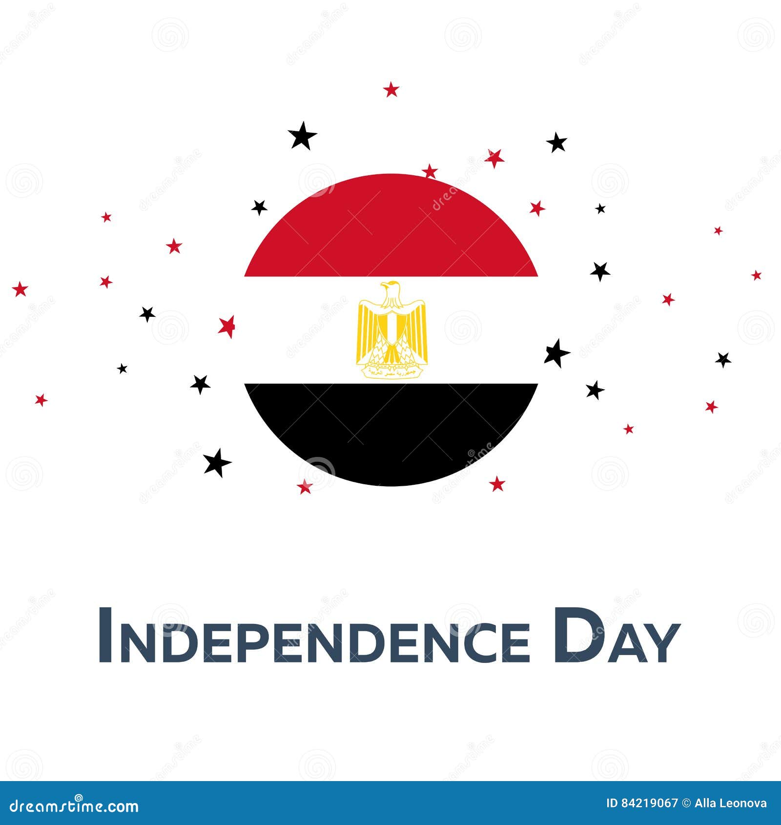 Independence Day of Egypt. Patriotic Banner. Vector Illustration. Stock ...