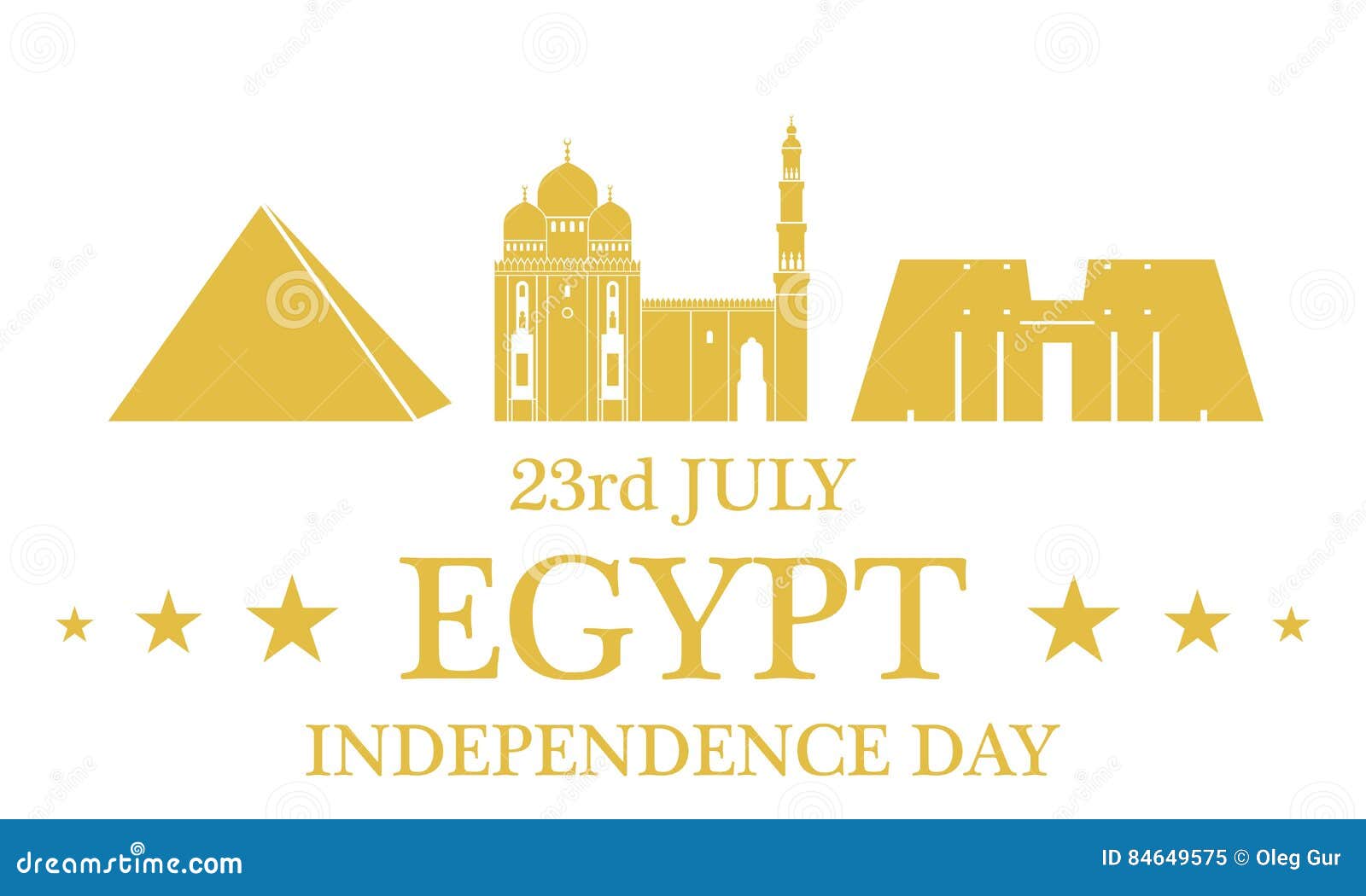 Independence Day Of Egypt. July 23rd. National Patriotic Holiday Of ...