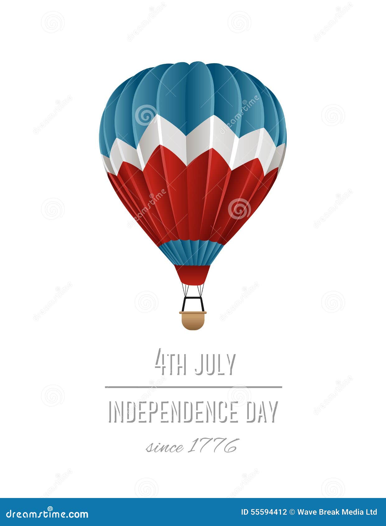 Independence Day Greeting Vector Stock Vector - Illustration of proud ...